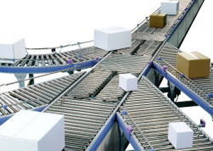 Parcel sorting system - max. 2 100 p/h - OKURA Group - high-speed / pusher