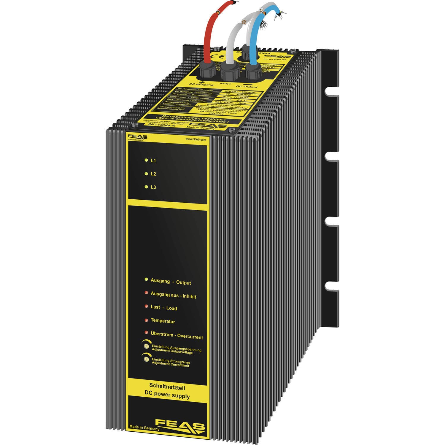 3-phase power supply - SNT15048-K - FEAS GmbH - wall-mount / DC/DC / AC/DC