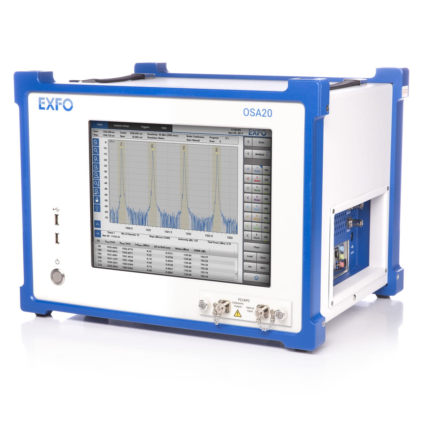 Spectrum analyzer - OSA20 - EXFO - wavelength / benchtop / optical
