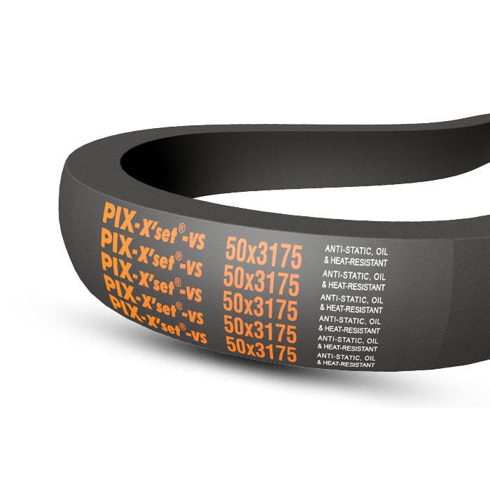 Variable-speed power transmission belt - PIX-X'set®-VS - PIX Transmissions Limited - V / rubber ...