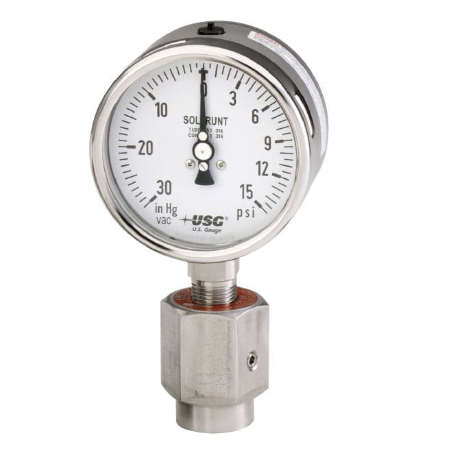 Absolute pressure gauge - 659 - U.S. GAUGE - analog / panel-mount ...