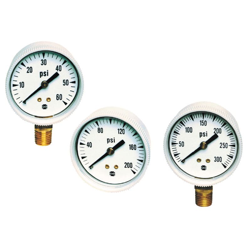 Absolute pressure gauge - P-570 - U.S. GAUGE - analog / threaded / brass