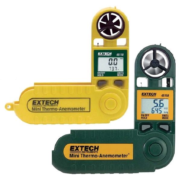 Vane anemometer - 45158 - Extech - hygrometer / pocket