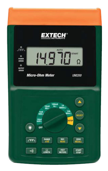 Digital microhmmeter - UM200 - Extech - portable / 4-wire