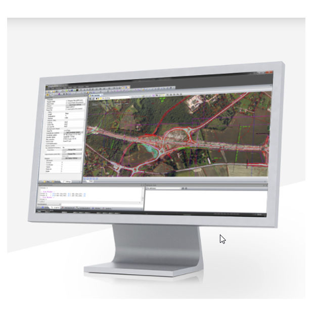 Reporting software - iCON office - Leica Geosystems - design / editing / CAD data preparation