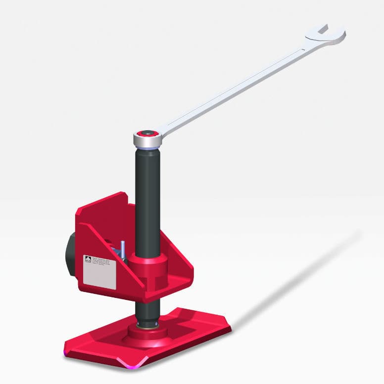 Rotating screw jack - 2930.10 - haacon hebetechnik gmbh - manually ...