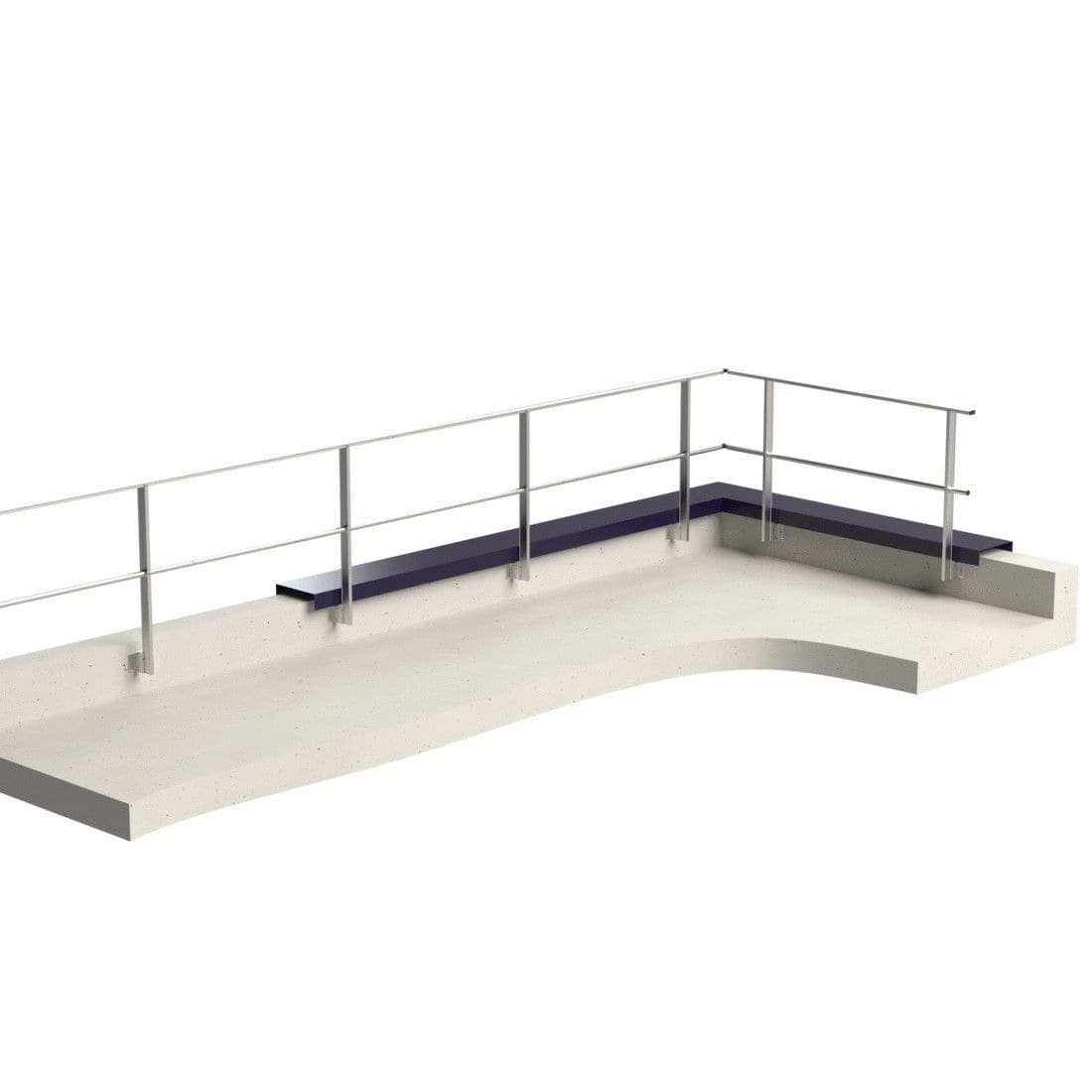 Aluminum railing - EEAD series - L'Echelle Européenne