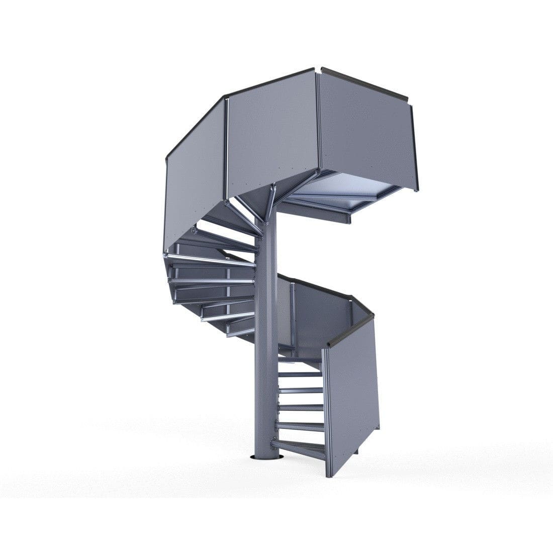 Caged staircase - GM40TOLELISSE - L'Echelle Européenne - aluminium ...