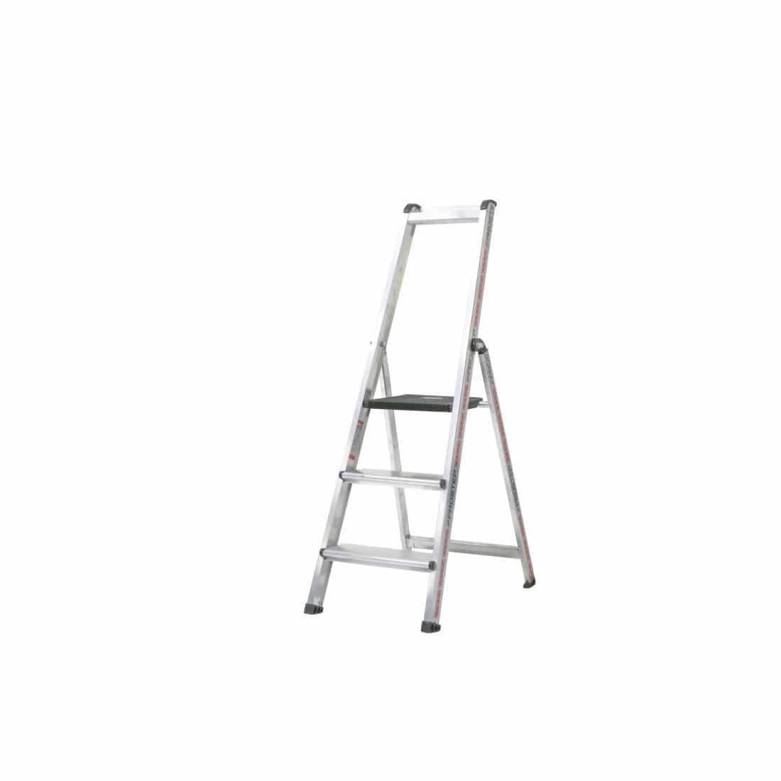 Stationary step ladder - A0013 series - L'Echelle Européenne - aluminum