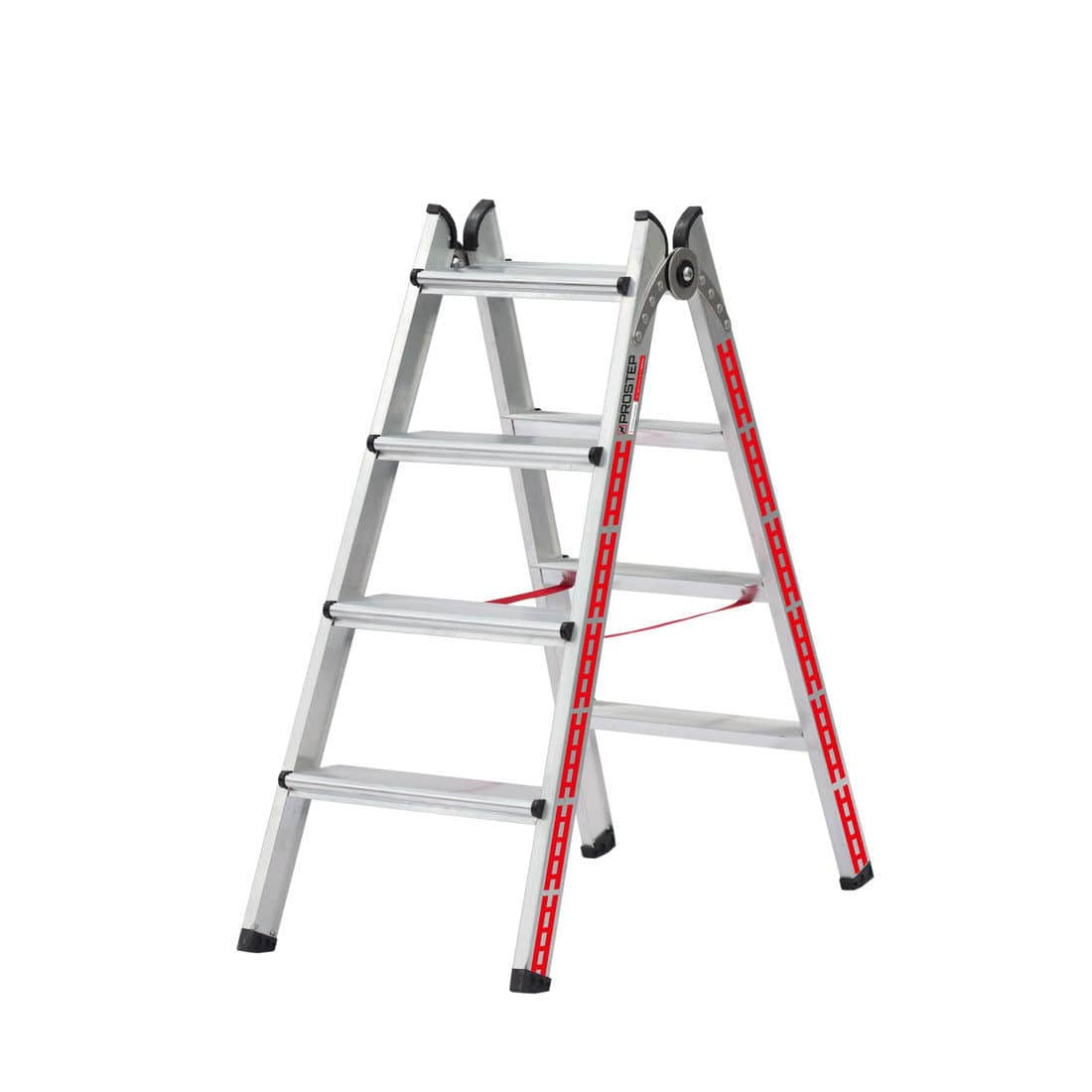 Stationary step ladder - A00132 series - L'Echelle Européenne - aluminum