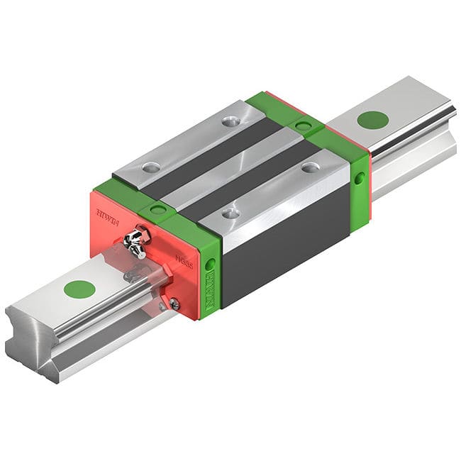 High moving speeds linear guide - HG/QH series - HIWIN GmbH - four-row recirculating ball ...