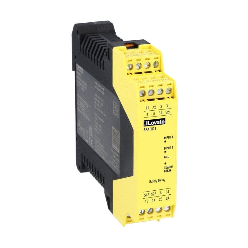 Two-hand control device safety relay - SR series - LOVATO ELECTRIC - 2 ...