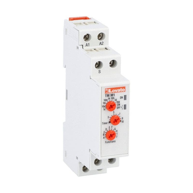 Multi-function time relay - TM series - LOVATO ELECTRIC - DIN rail mounted