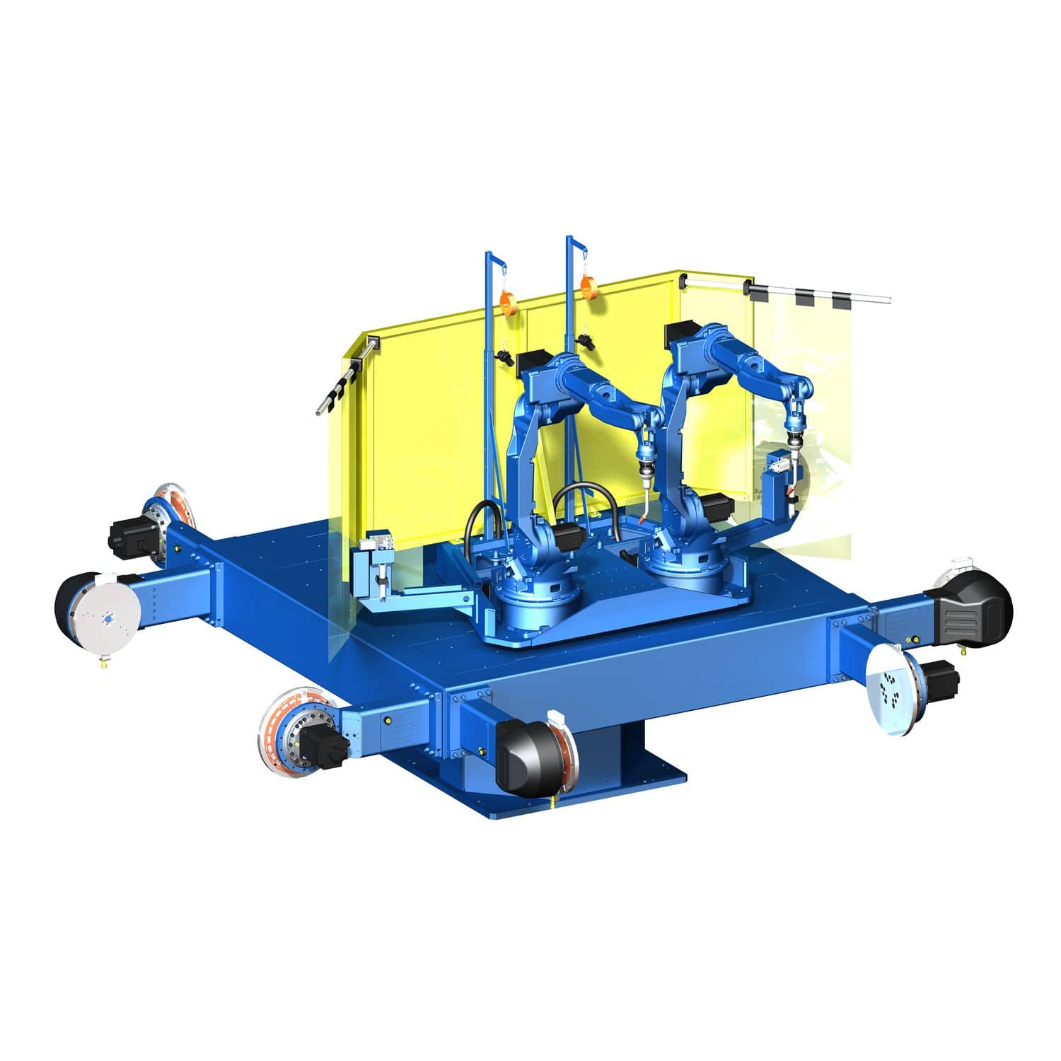 Motorized welding positioner - RWV4 series - YASKAWA Europe GmbH - rotary / 2-axis / for robots