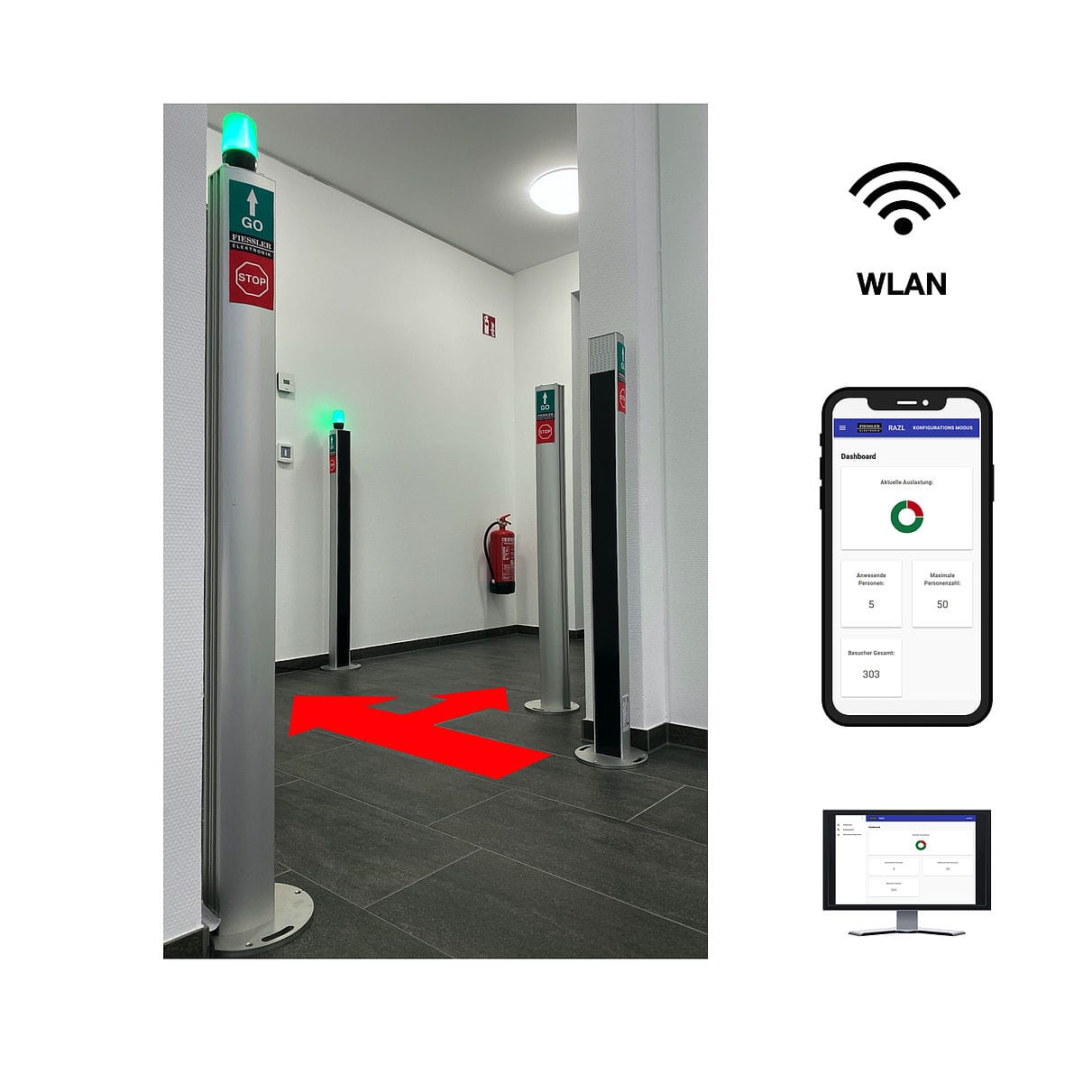 Access control light barrier - RAZL-2 - Fiessler Elektronik - single ...