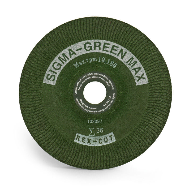 Surfacing wheel - Sigma Green Max - Rex-Cut Abrasives - flat / aluminum ...