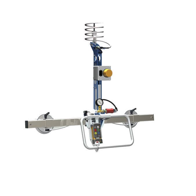 Glass plate vacuum lifting device - GHGE - GIS AG - pneumatic / pivoting