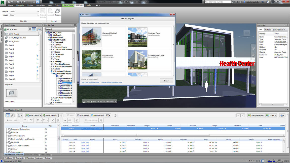 Analysis software - Navisworks® - AUTODESK - engineering / control ...