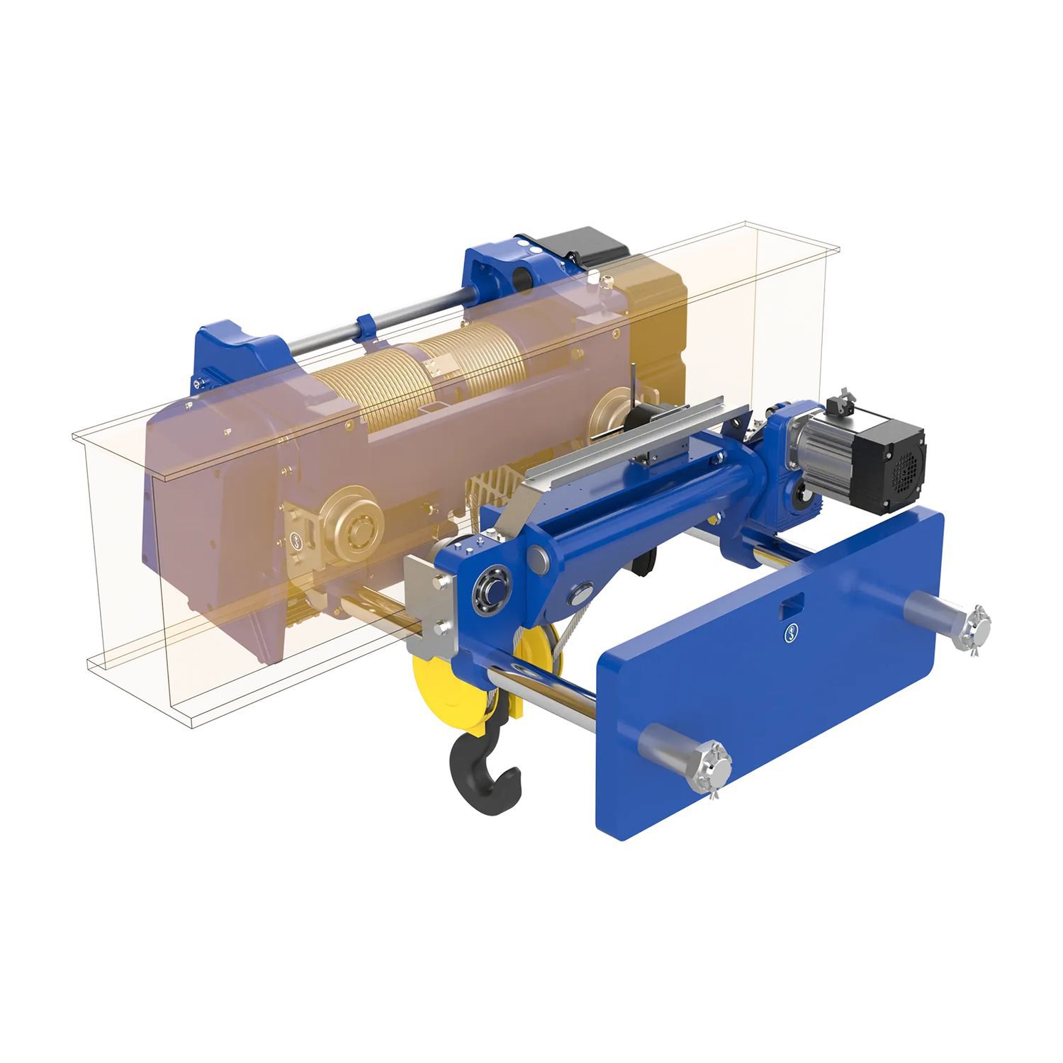 Electric cable hoist - OMIS - trolley / monorail / heavy-duty