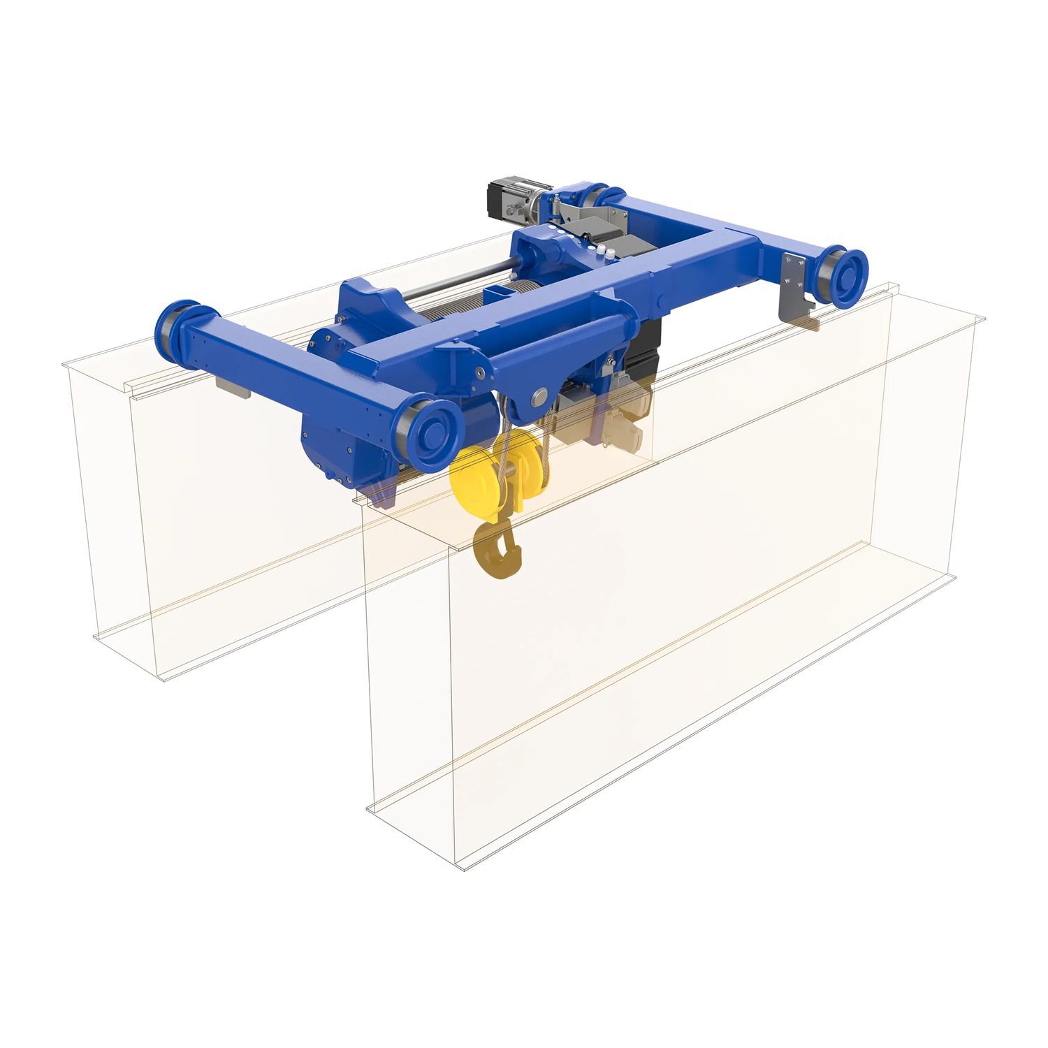 Electric cable hoist - OMIS - foot-mounted / variable-speed / heavy-duty