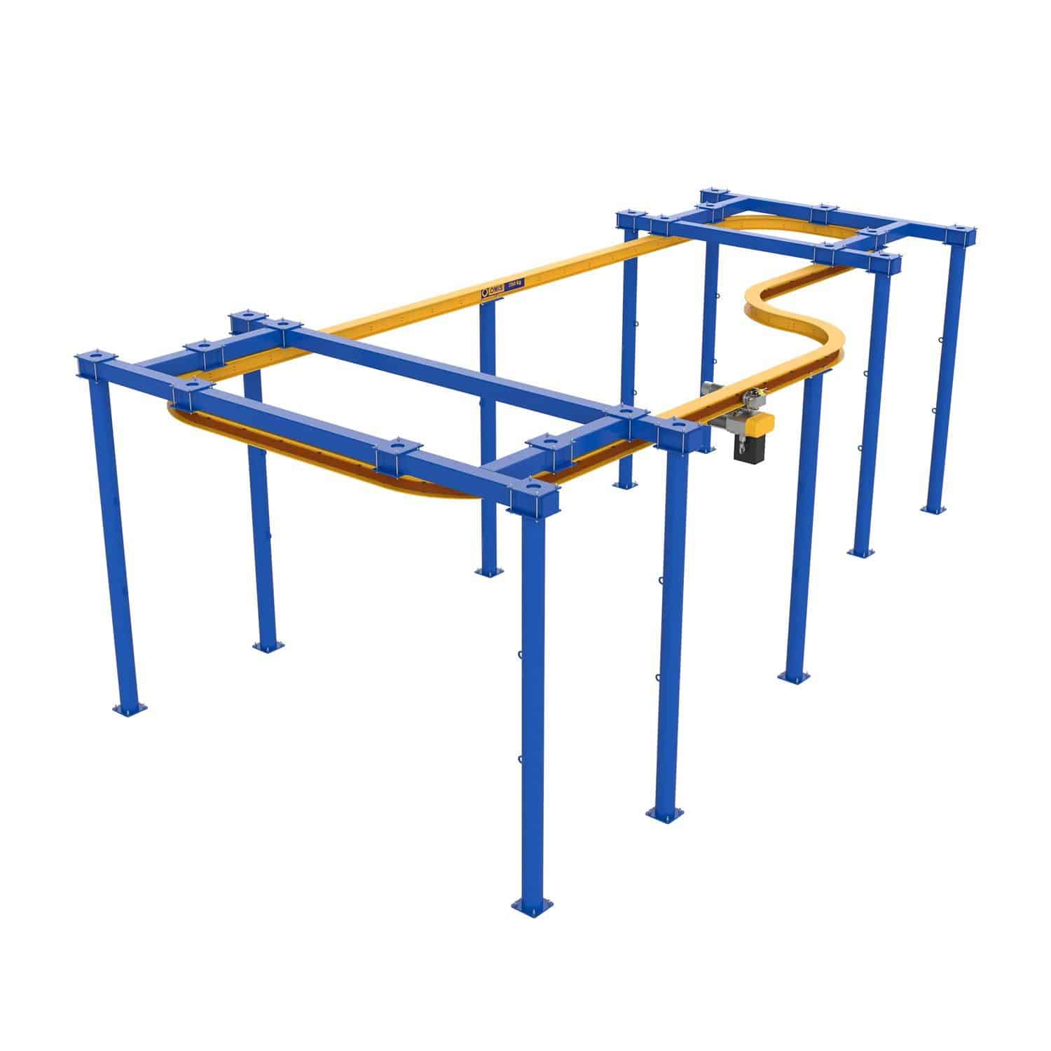 Monorail overhead travelling crane - MRC - OMIS - steel profile / with ...