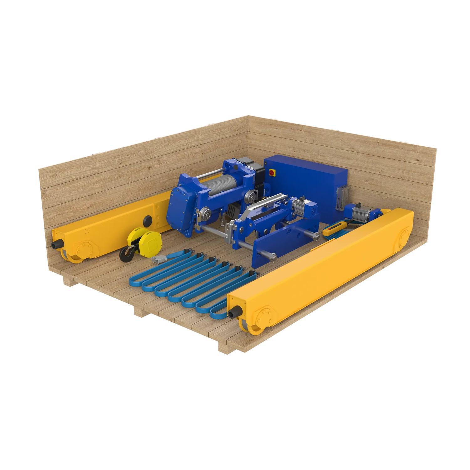 Single-girder bridge crane - KIT - OMIS - double-girder / with hoist ...