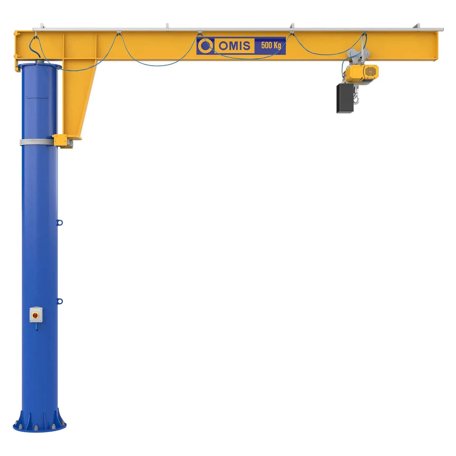 Pillar jib crane - BM - OMIS - 360° / ergonomic / 360° rotating