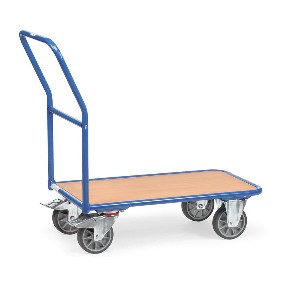 Transport cart - 2100,2102 - fetra - steel / platform / with swivel casters