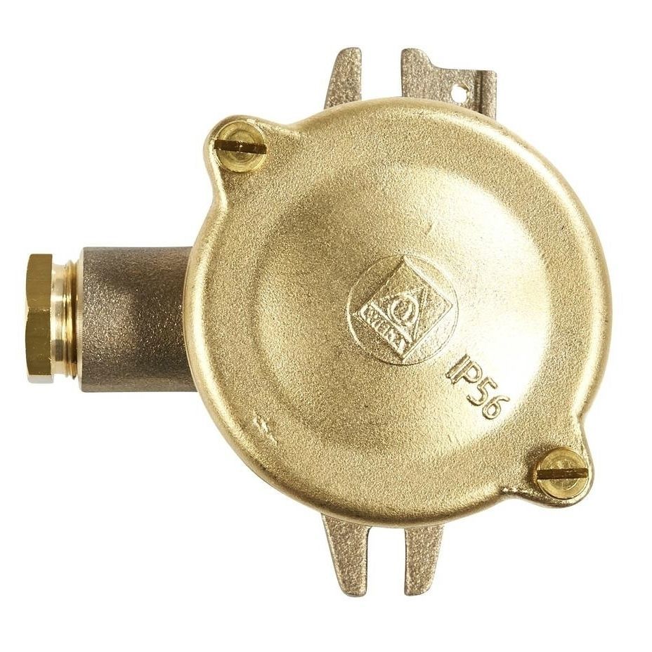 Surface mounted junction box - 1149 series - WISKA Hoppmann GmbH - IP56 / brass / with cable gland