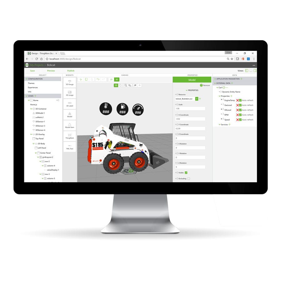 Programming software - Vuforia Studio - PTC - development / viewer / creation