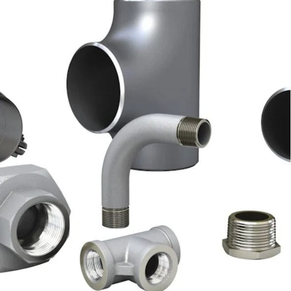 Threaded fitting - Sandvik Materials Technology - flange / T / 90° angle