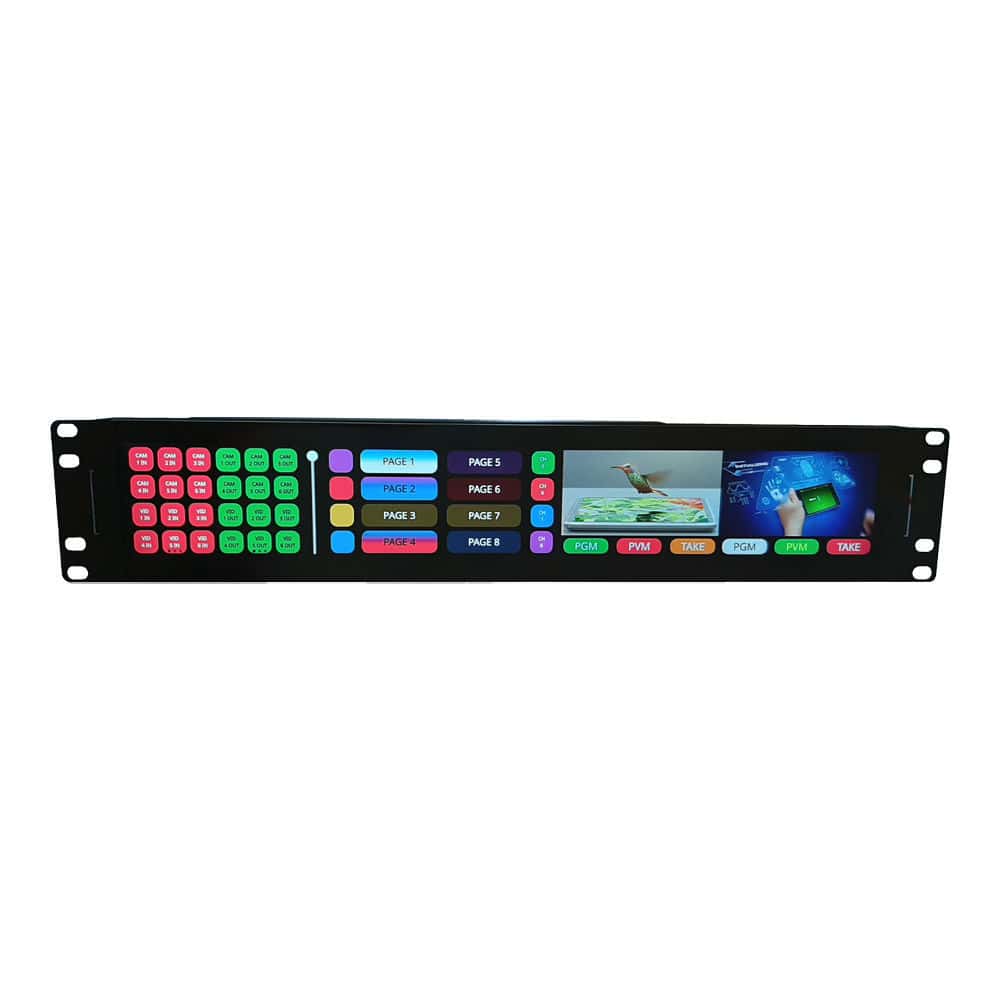 Multitouch screen HMI - DM-163GN-MPXR03 - Densitron Technologies - rack ...