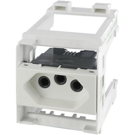 DIN rail electrical socket - MSVD series - MURRELEKTRONIK - built-in