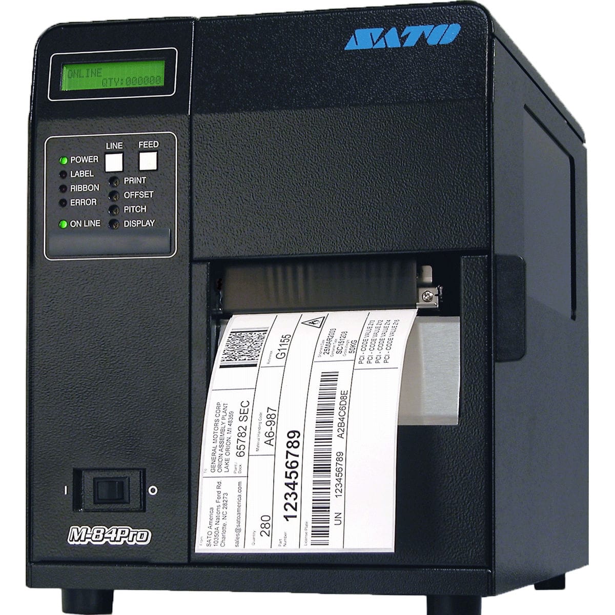 Thermal transfer label printer - M84Pro series - SATO America - desktop ...