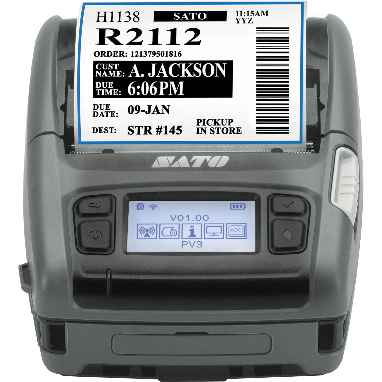 Direct thermal label printer - PV3 - SATO America - desktop / for ...