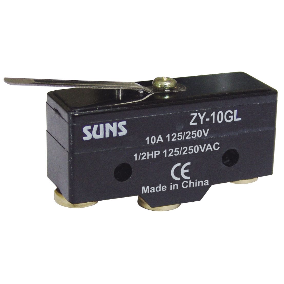 Lever micro-switch - SUNS - 2-pole / industrial / with housing