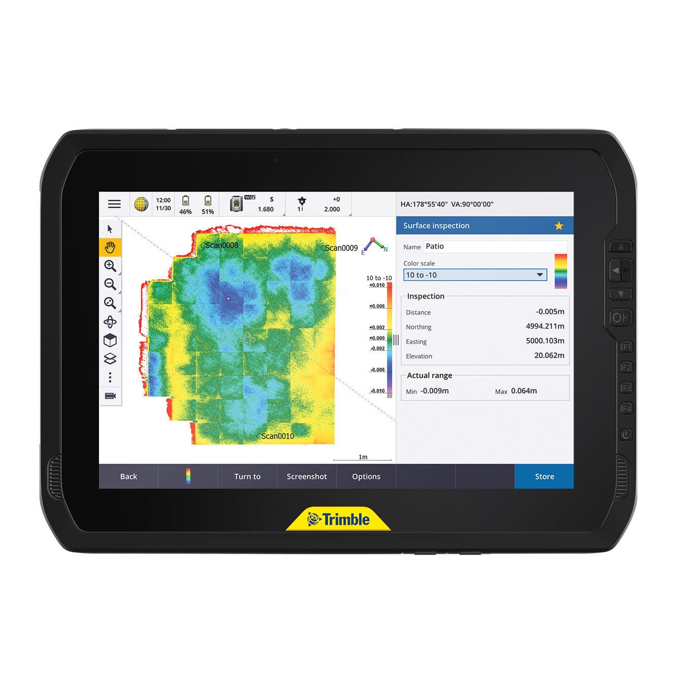 Windows 10 tablet - T100 - Trimble - 10.1" / Intel® Core i5 / 16 GB