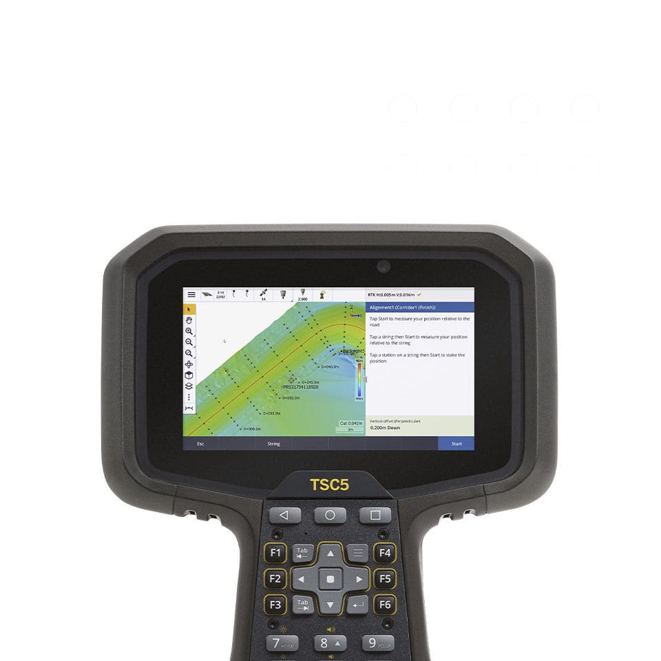 Land surveying software - Access Roads - Trimble - interface / process / 3D