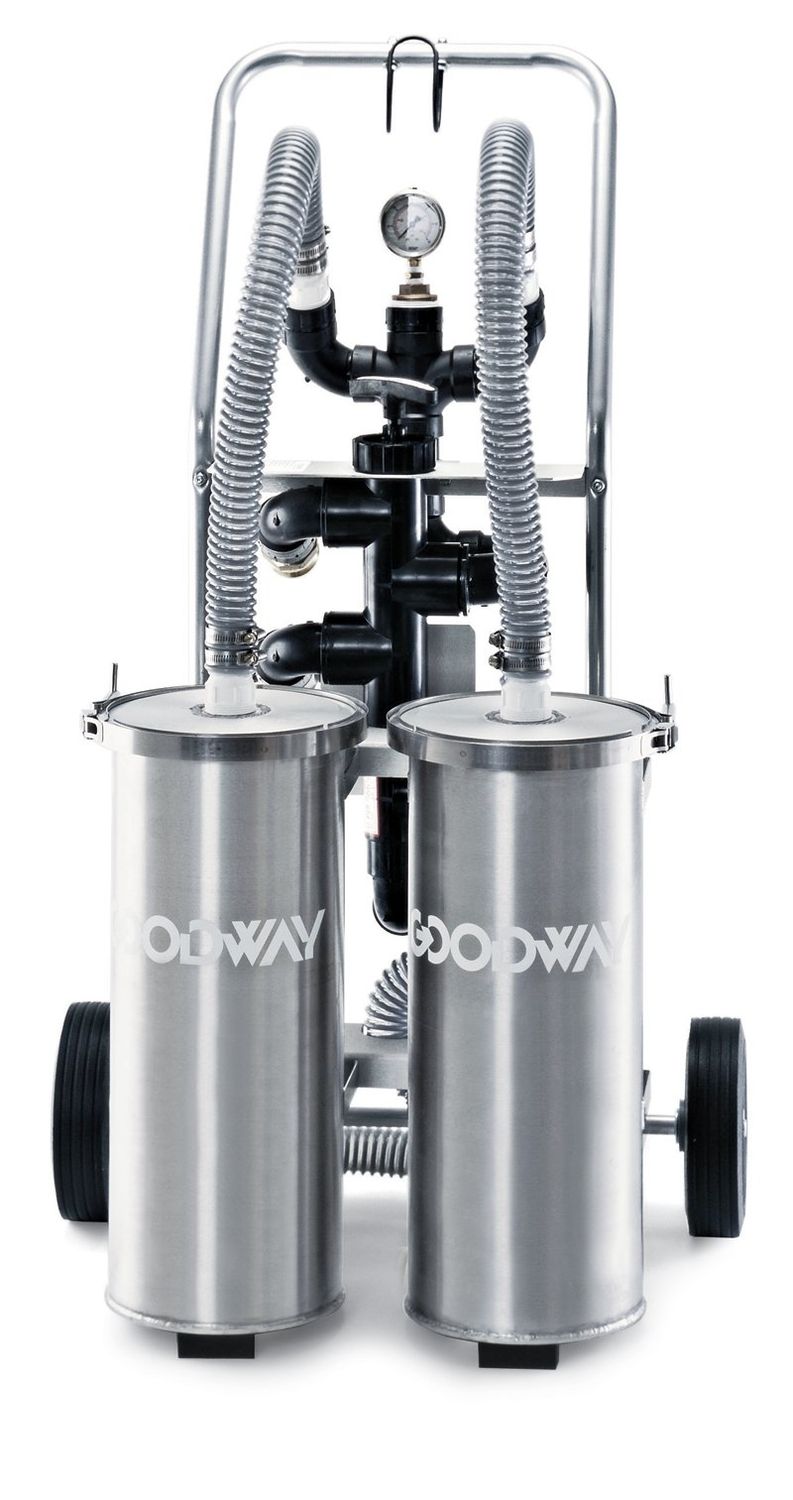 Cartridge filtration unit - CTV-F2 - Goodway - for wastewater
