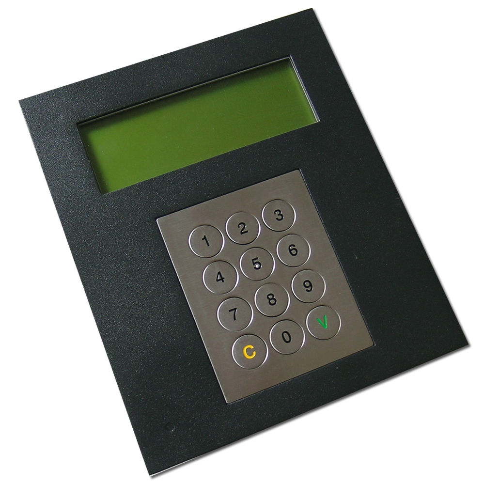 12-key keypad - NX523 - NICONIX - wall-mounted / stainless steel / RS-232