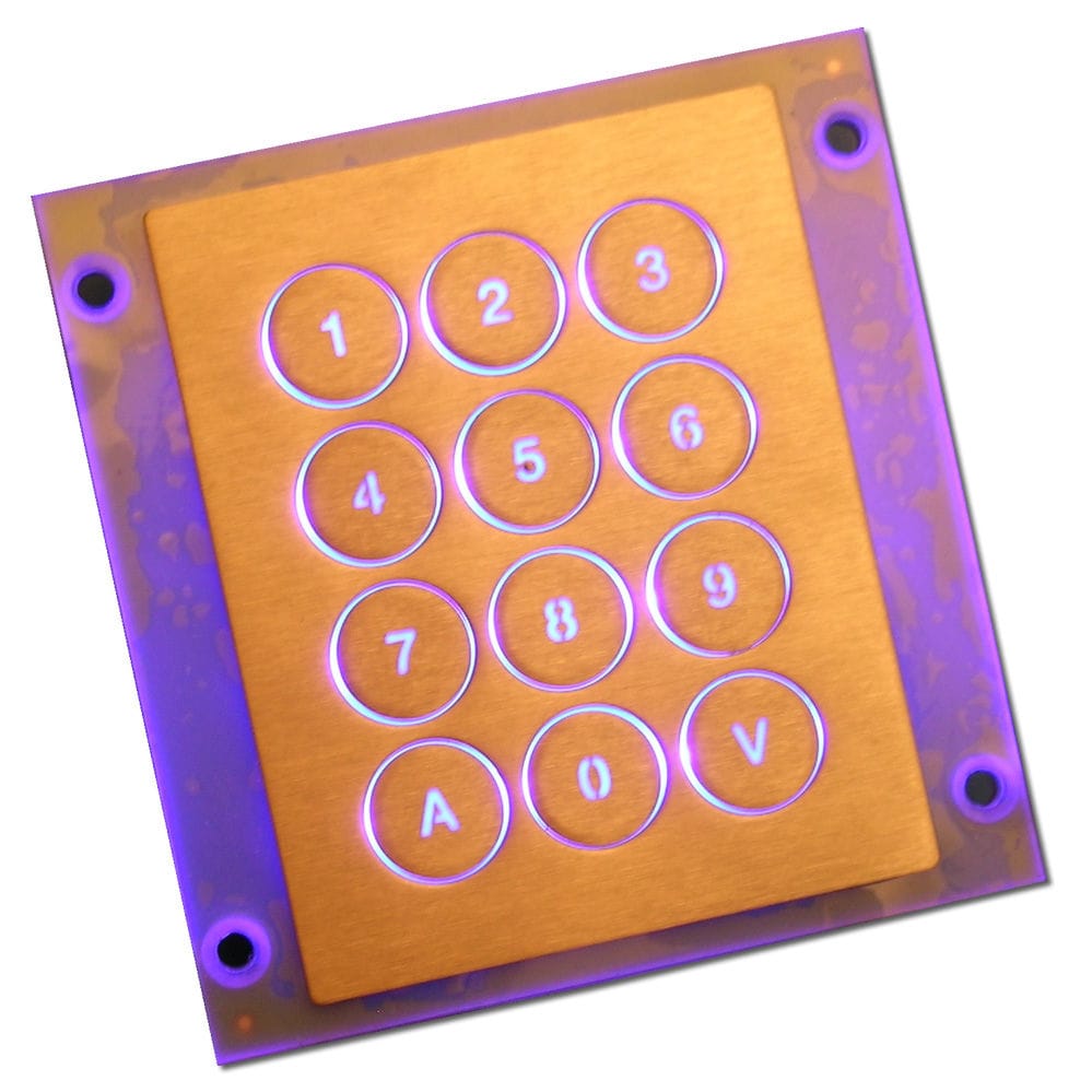 12-key keypad - NX565-14 - NICONIX - wall-mounted / stainless steel / USB