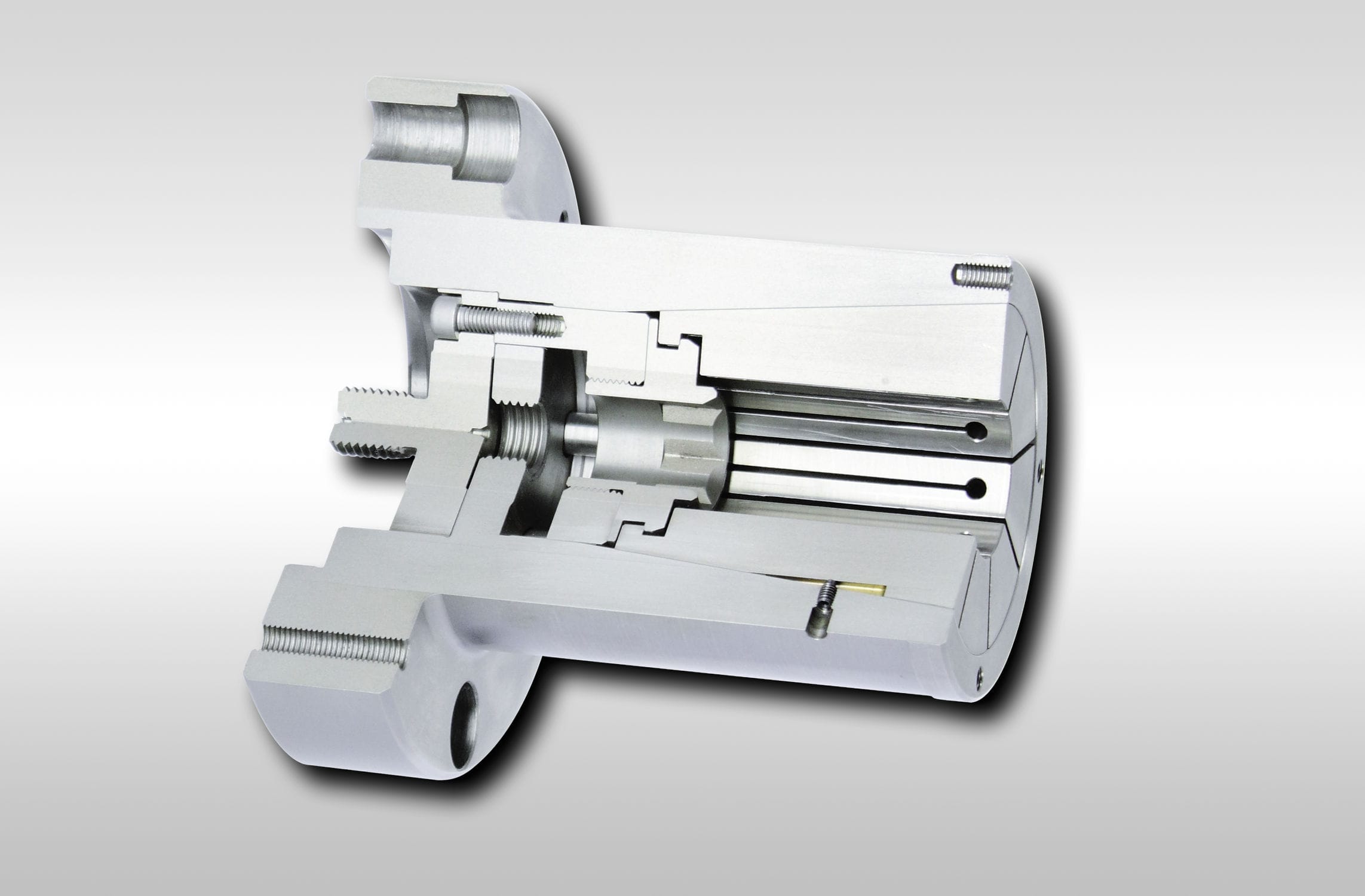 Power chuck - BKFF series - RINGSPANN - lathe / pull-back