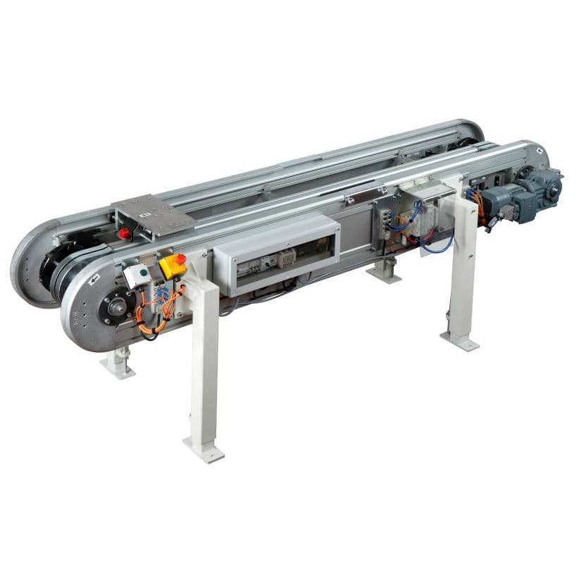 Belt conveyor - AFS - TÜNKERS - horizontal / accumulation / chain drive