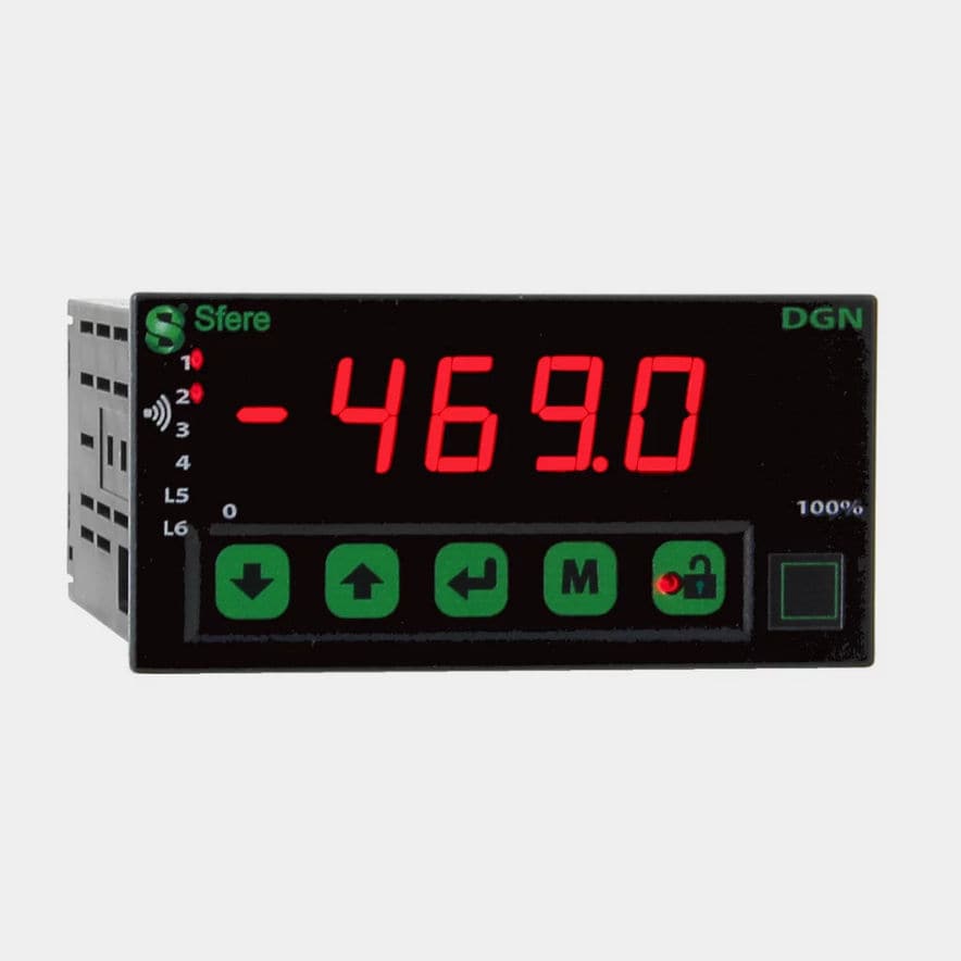 Temperature panel meter - DGN175 T - ARDETEM SFERE - universal / time ...