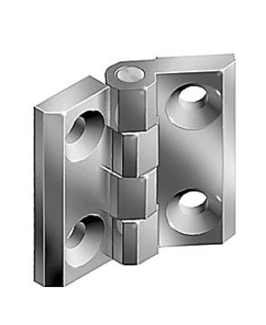 Butt hinge - FATH GmbH - stainless steel / screw-in / 180°