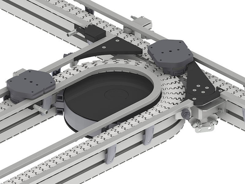Chain conveyor - X65P - FlexLink - horizontal / transport / handling