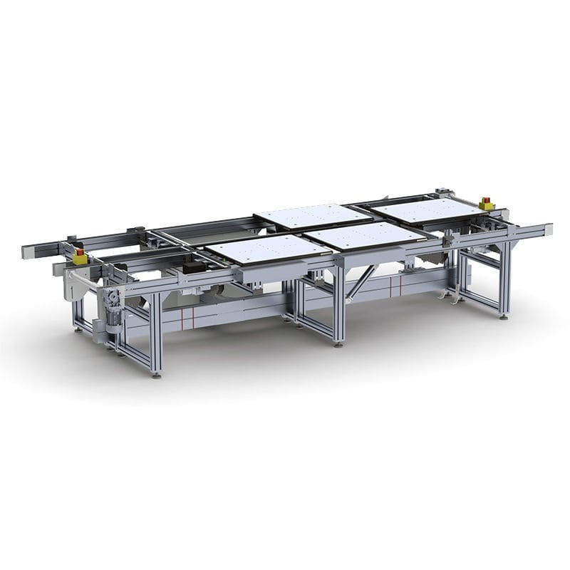 Chain conveyor - HU - FlexLink - positioning / two-track / pallet