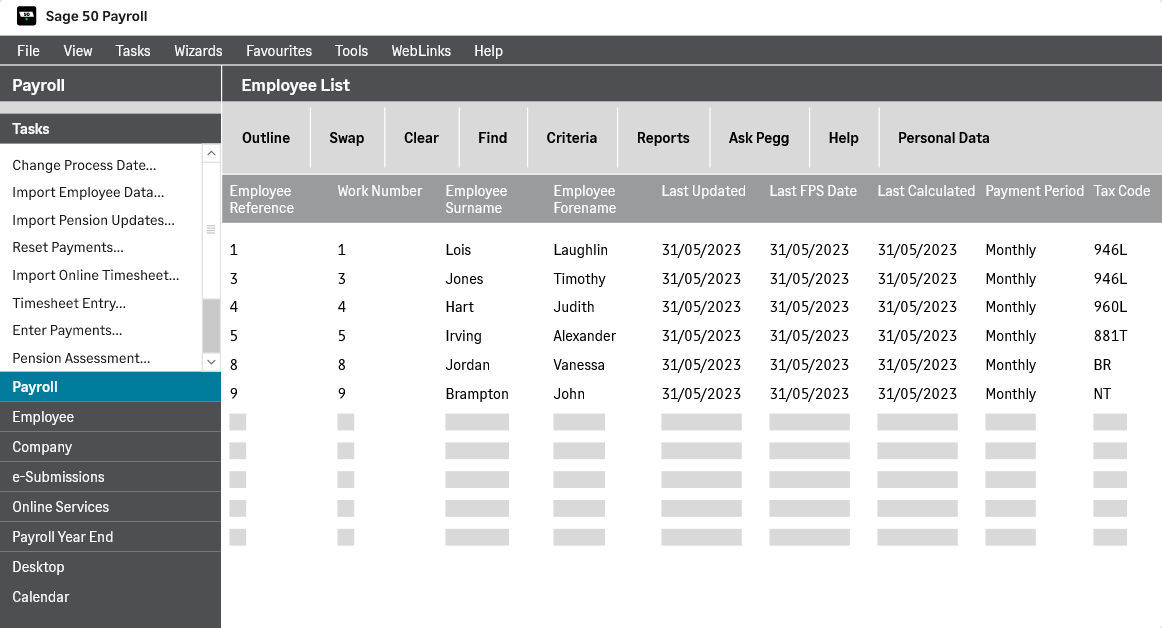 Management software - Sage 50 Payroll - Sage bäurer GmbH - control ...