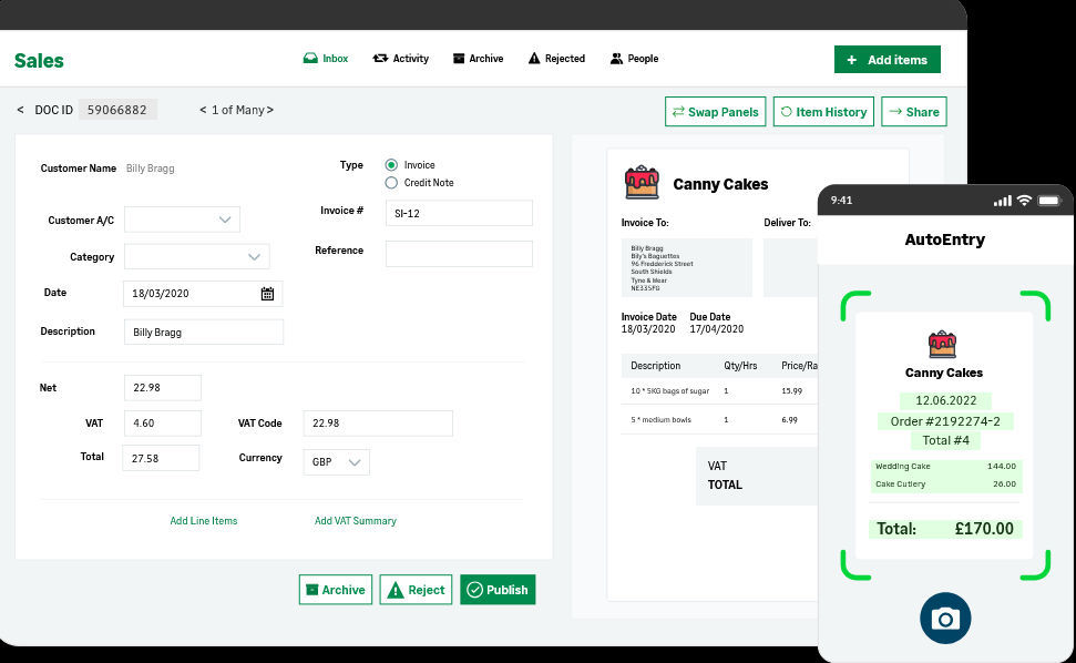 Machine learning software - AutoEntry - Sage bäurer GmbH - accounting ...