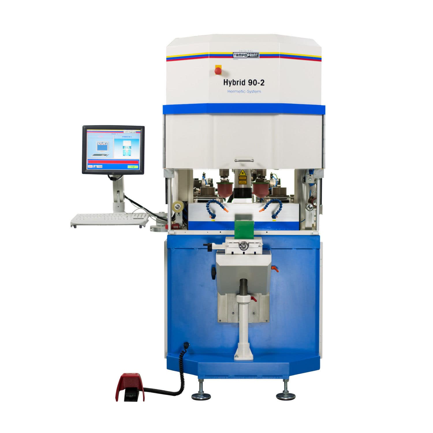 Pad printing machine with hermetic ink cup - HYBRID 90-2 series ...